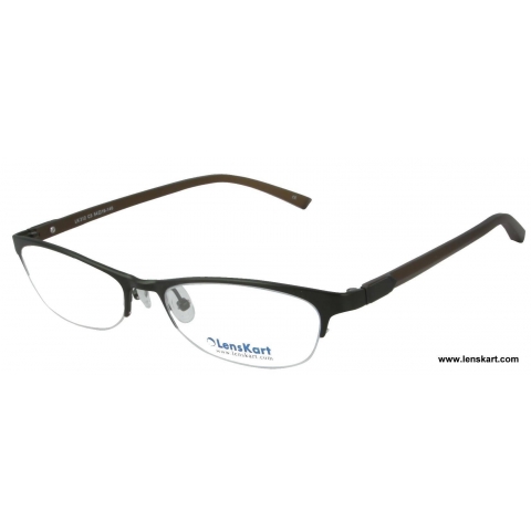 Lenskart Titanium LK312 Matte Green C3 Eyeglasses at Best Price ...