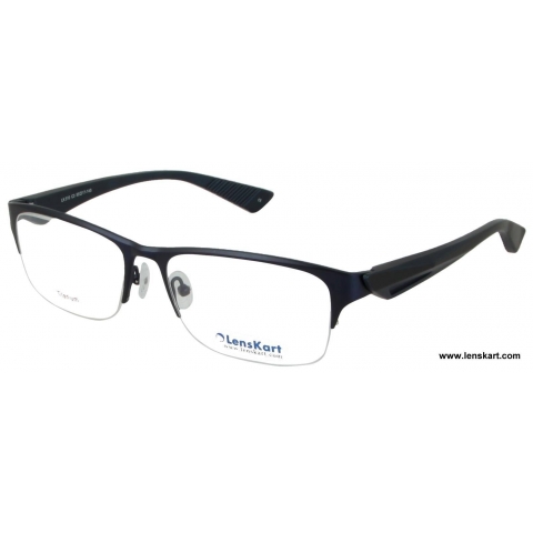 LensKart Titanium Ultra Light LK310 Matte Blue C3 Eyeglasses at Best ...