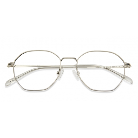 Shop online for Silver Silver Transparent Full Rim Hexagonal John ...