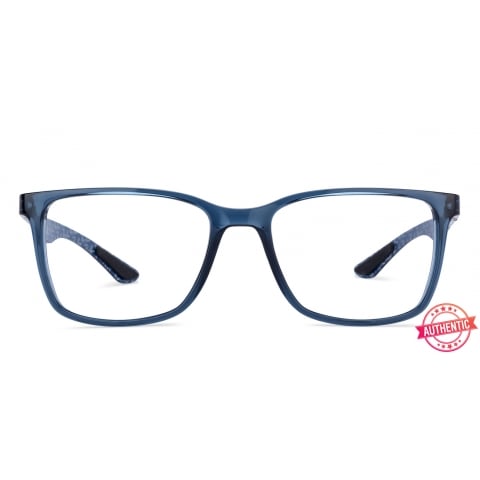 Ray-Ban RX8905 Large (Size-55) Blue Grey Blue 5844 Unisex Eyeglasses at ...