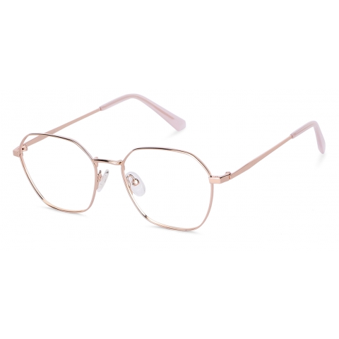 Gold Pink Full Rim Hexagonal Vincent Chase SLEEK STEEL VC E13785-C1 ...