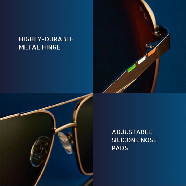 Buy Gunmetal Blue Full Rim Rectangle Square Vincent Chase PATRIOT VC ...