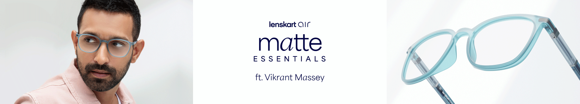 Shop Matte Essentials: Ligh, modern, minimal eyeglasses from Lenskart Air