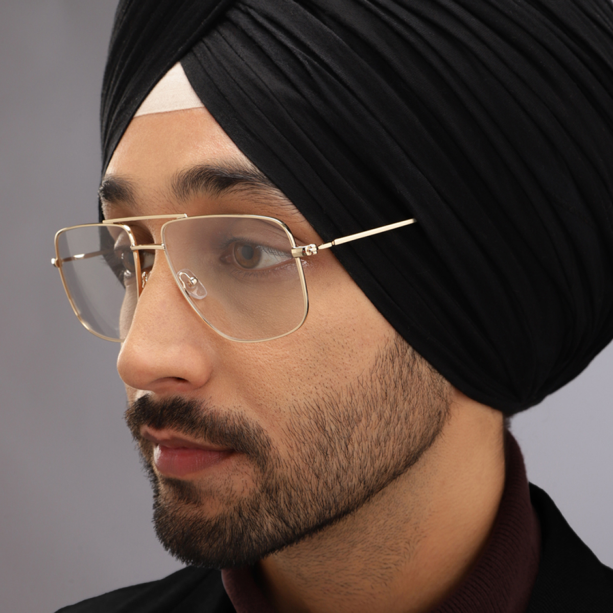 Shop online for Gold Black Full Rim Aviator John Jacobs JJ E16385-C1 ...