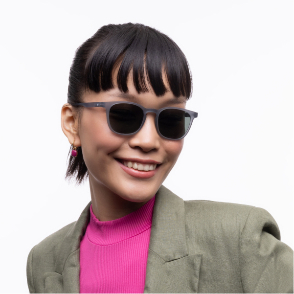 Grey Full Rim Wayfarer Lenskart HUSTLR VC S15999-C5 Sunglasses at ...